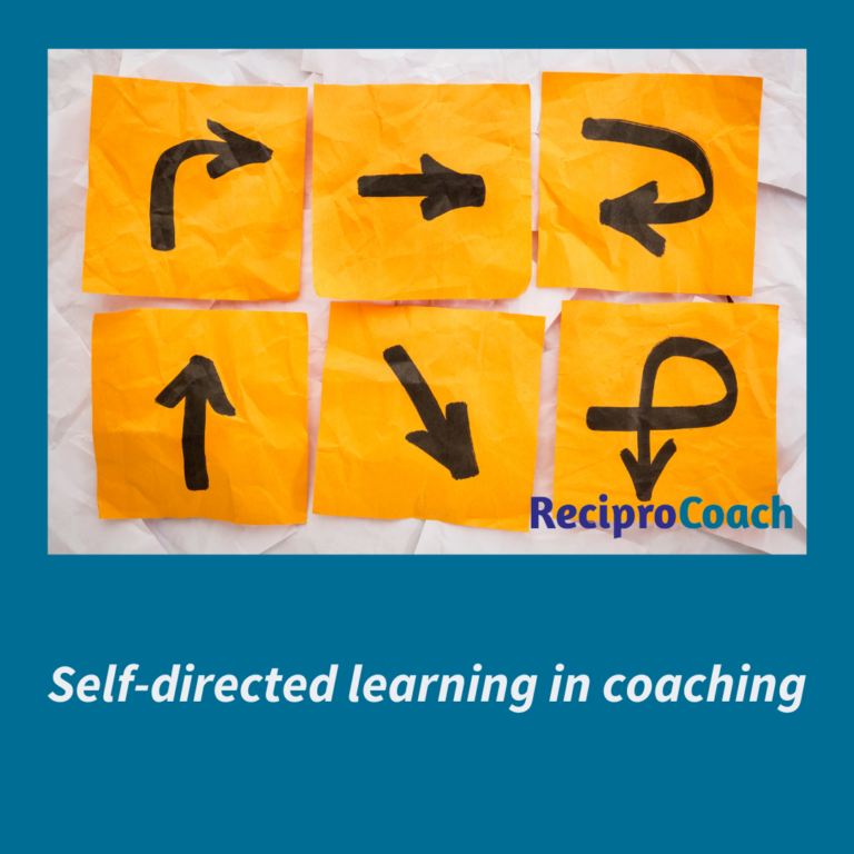 Coaching as self-directed learning - ReciproCoach