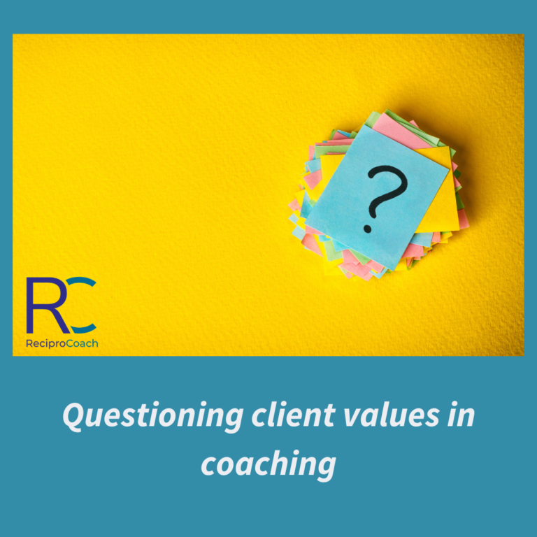 Exploring client values in coaching - ReciproCoach